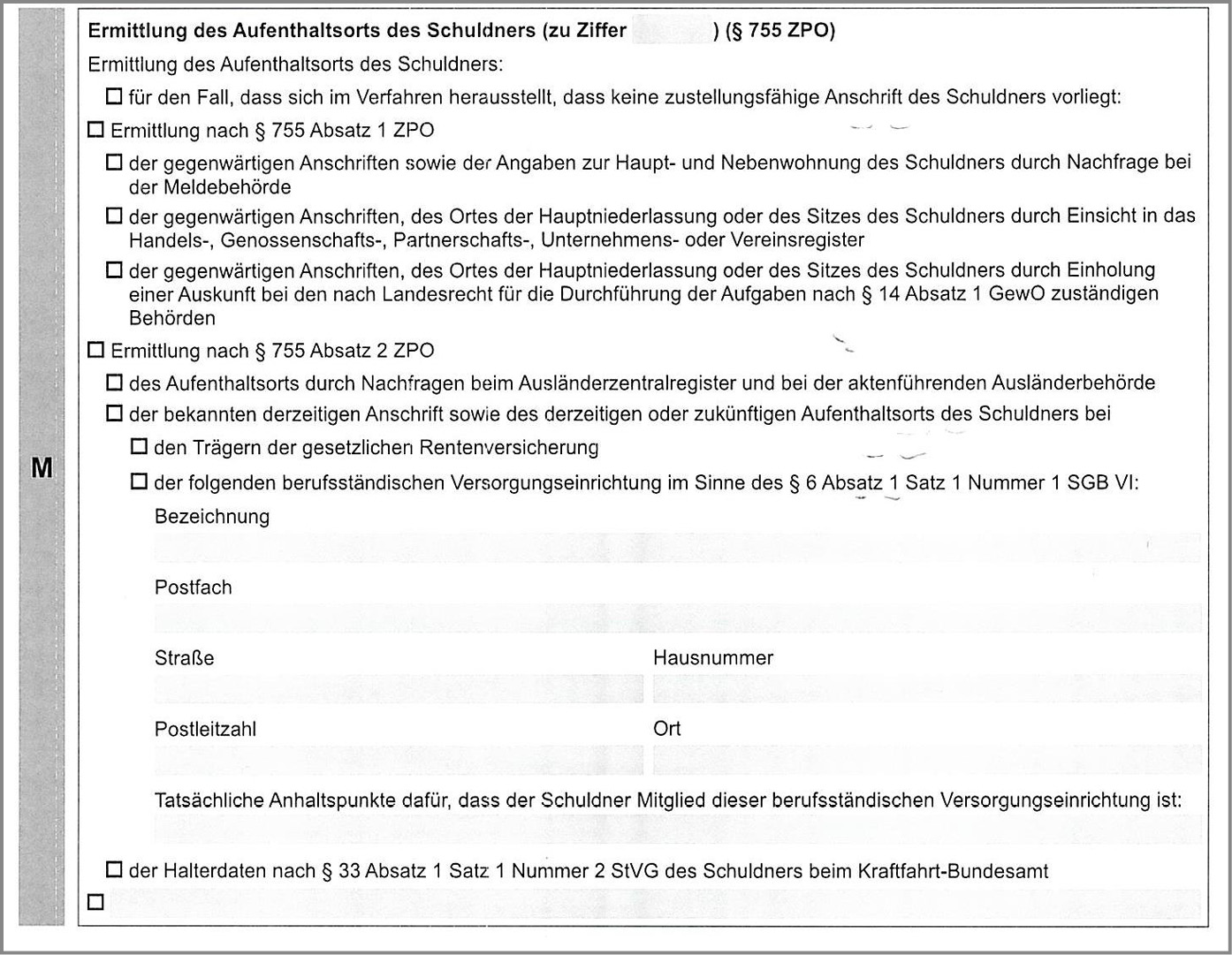 Der Auftrag an den Gerichtsvollzieher – das neue Formular ...